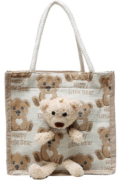 Yeni Ins Basit ve Sevimli Ayı Japon Kız Çantası Karikatür Öğrenci Taşınabilir Gelgit Bez Çanta (Yurt Dışından) Yeni Ins Basit ve Sevimli Ayı Japon Kız Çantası Karikatür Öğrenci Taşınabilir Gelgit Bez Çanta (Yurt Dışından)