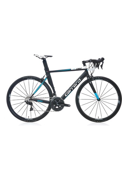 28J Carraro Race 062 Aero Yarış Bisikleti - Siyah Turkuaz - 54