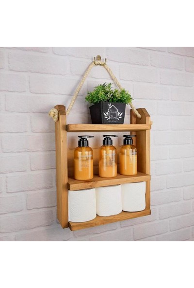 Green Home Ahşap Banyo Düzenleyici Sabunluk Duvar Rafı Green Home Ahşap Banyo Düzenleyici Sabunluk Duvar Rafı