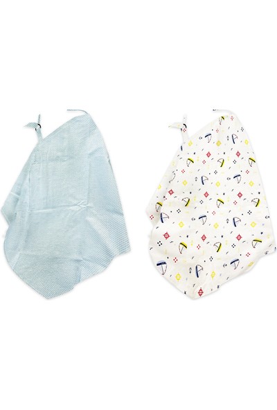 Pierre Cardin 2'li Emzirme Örtüsü - Mavi
