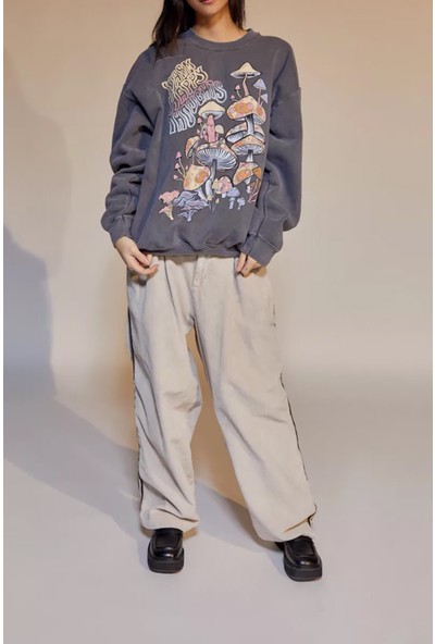 Amaranda Moda Baskılı Kadın Sweatshirt Amaranda Moda Baskılı Kadın Sweatshirt