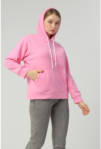 Pembe Polar Kadın Sweatshirt