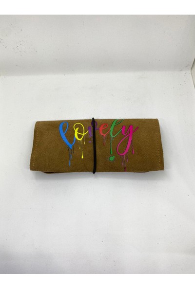 English Leather El Yapımı Deri Tütün Kesesi Cüzdan Tütün Çantası %100 Süet Deri