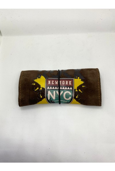 English Leather El Yapımı Deri Tütün Kesesi Cüzdan Tütün Çantası %100 Süet Deri