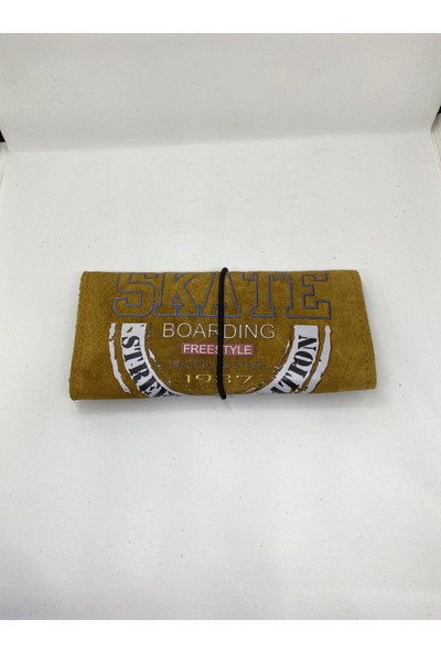 English Leather El Yapımı Deri Tütün Kesesi Cüzdan Tütün Çantası %100 Süet Deri