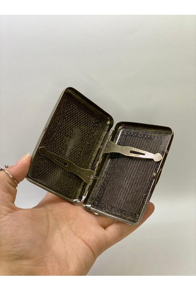 Alcan Tunç Sigara Tabakası Küçük Çanta Boyu Sigara Tabakası