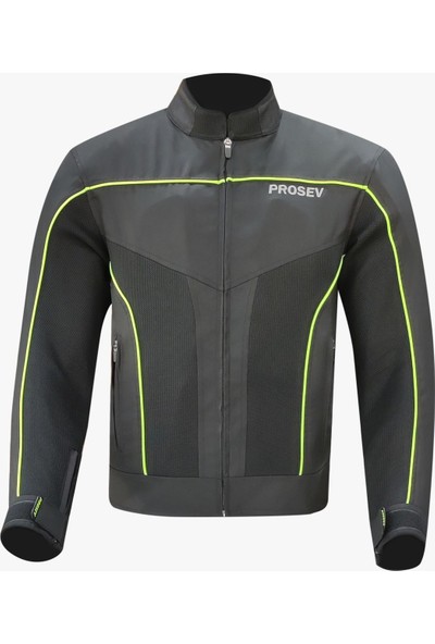 Prosev Roadicon Yazlık Fileli Motosiklet Montu (Siyah-Sarı) Prosev Roadicon Yazlık Fileli Motosiklet Montu (Siyah-Sarı)