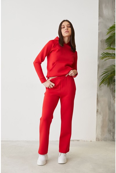 Lime Moda Dalgıç Ikili Takım-Kırmızı Lime Moda Dalgıç Ikili Takım-Kırmızı