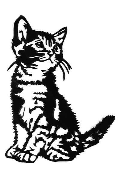 Mineliste Yavru Kedi Duvar Dekoru