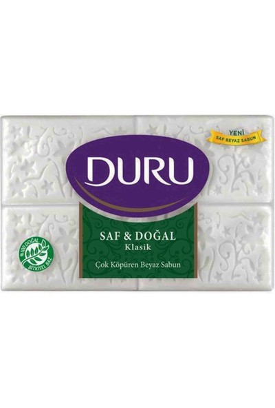 Duru Kalıp Sabun Saf Doğal Klasik (4 x 150) 600 gr Duru Kalıp Sabun Saf Doğal Klasik (4 x 150) 600 gr