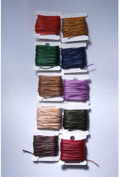 Eskişehir Hobi Sanat 5 M 10 Renk Mumlu Ip