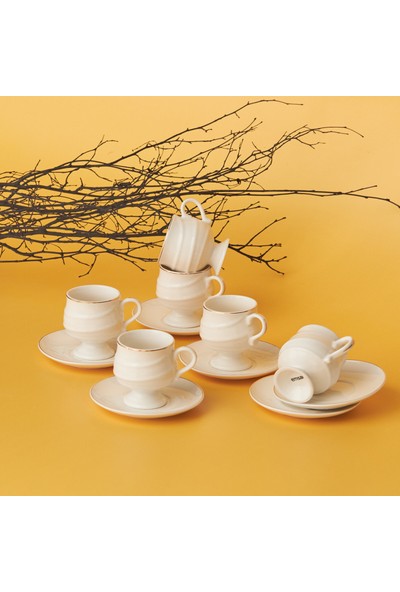 Emsan Çırağan 6 Kişilik Kahve Fincan Takımı 90 Ml