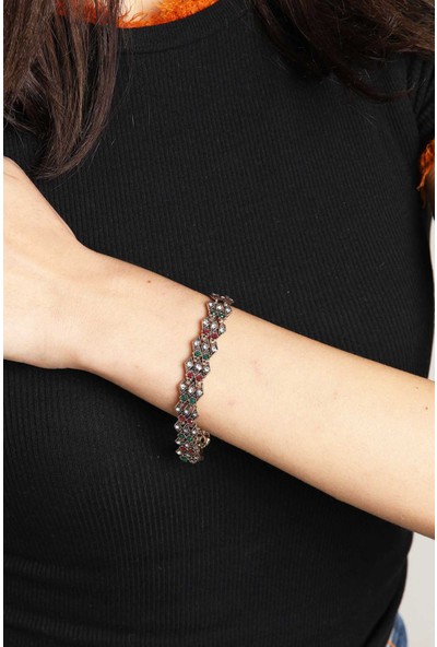 Gold Bijuteri Kadın Bileklik Osmanlı Üçgen Desenli