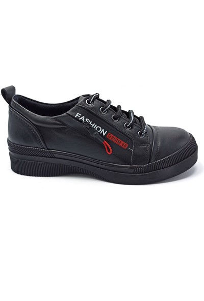 Albini Siyah Deri Kadın Ayakkabı Albini Siyah Deri Kadın Ayakkabı