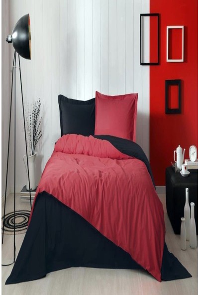 Özdilek Tek Kişilik Uyku Seti Colormix Kırmızı Siyah