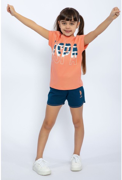 U.S. Polo Assn. Coral Kız Çocuk Şort Takım