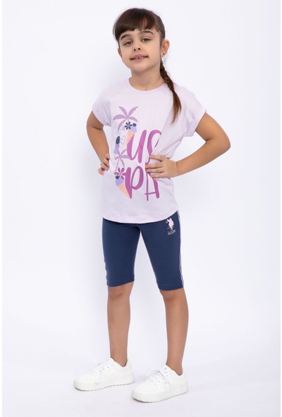 U.S. Polo Assn. Icecream Love Açık Lila Kız Çocuk Tayt Takım U.S. Polo Assn. Icecream Love Açık Lila Kız Çocuk Tayt Takım