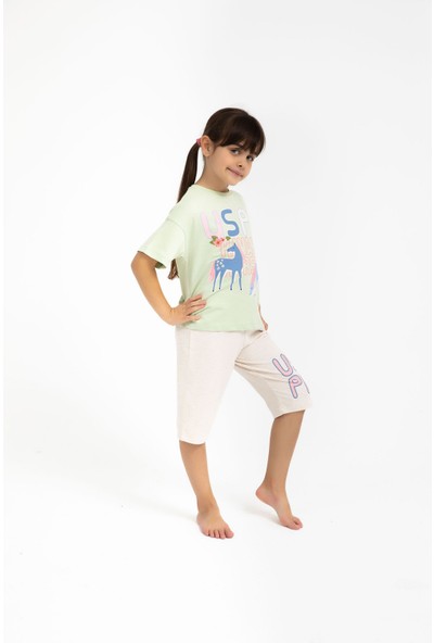 U.S. Polo Assn. Havana Horses Su Yeşili Kız Çocuk Kapri Takım U.S. Polo Assn. Havana Horses Su Yeşili Kız Çocuk Kapri Takım