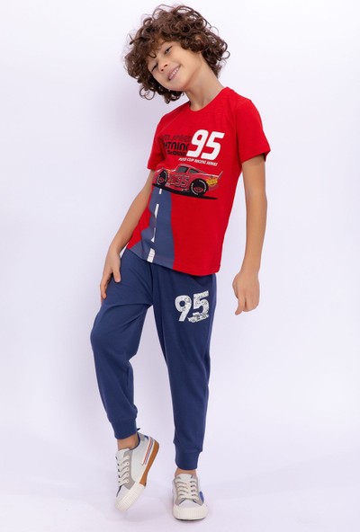 Cars7 Piston Cup Racing Series Kırmızı Erkek Çocuk Eşofman Takımı