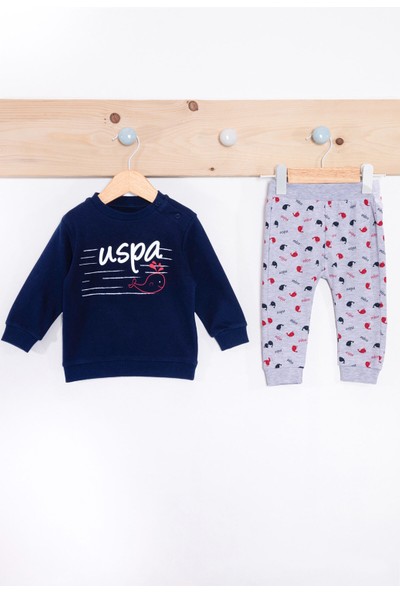 U.S. Polo Assn. Fishes Lacivert Erkek Bebek Uzun Kollu Takım U.S. Polo Assn. Fishes Lacivert Erkek Bebek Uzun Kollu Takım