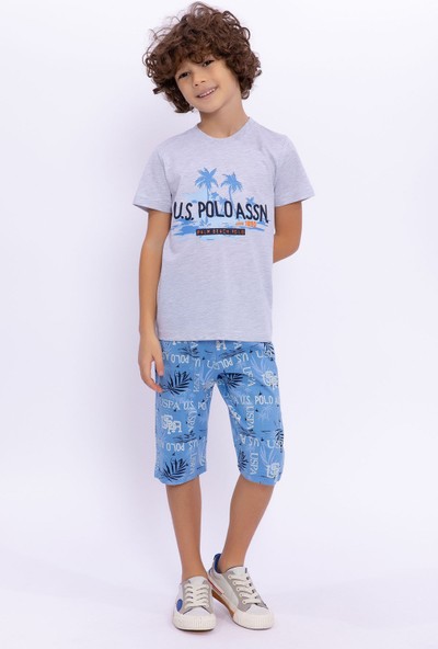 U.S. Polo Assn. Palm Beach Polo Karmelanj Erkek Çocuk Kapri Takım U.S. Polo Assn. Palm Beach Polo Karmelanj Erkek Çocuk Kapri Takım