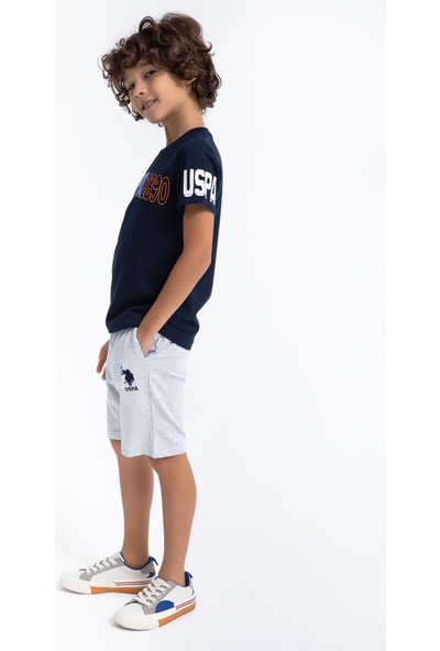 U.S. Polo Assn. Klasik Lacivert Erkek Çocuk Bermuda Takım