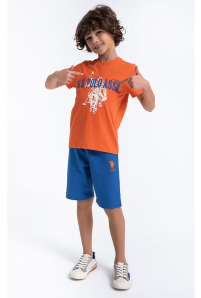 U.S. Polo Assn. Live Boldly Turuncu Erkek Çocuk Bermuda Takım U.S. Polo Assn. Live Boldly Turuncu Erkek Çocuk Bermuda Takım