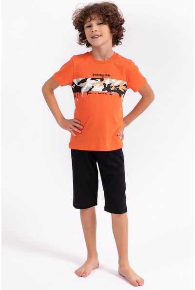 RolyPoly Original Code Turuncu Erkek Çocuk Kapri Takım