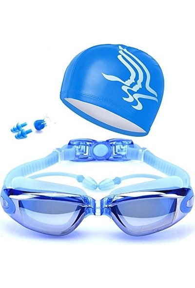 Real Me Buhar Tutmaz Su Geçirmez Aynalı Cam UV400 Korumalı Yüzücü Gözlüğü + Bone + Kulak / Burun Tıkacı Seti (Yurt Dışından) Real Me Buhar Tutmaz Su Geçirmez Aynalı Cam UV400 Korumalı Yüzücü Gözlüğü + Bone + Kulak / Burun Tıkacı Seti (Yurt Dışından)