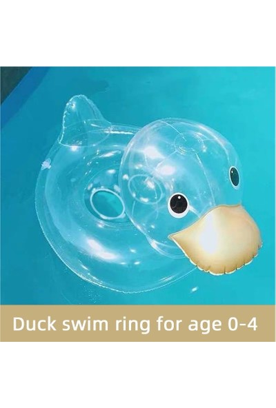 Real Me Çocuklar Için Ördek Şekilli Şişme Yüzme Simidi (0-4 Yaş) (Yurt Dışından)