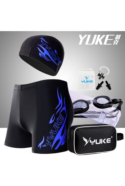 Yukes Yuke Erkekler Için Mayo Şort + Yüzücü Gözlüğü + Burun / Kulak Tıkacı Seti - Mavi / Boyut: Xl (Yurt Dışından) Yukes Yuke Erkekler Için Mayo Şort + Yüzücü Gözlüğü + Burun / Kulak Tıkacı Seti - Mavi / Boyut: Xl (Yurt Dışından)