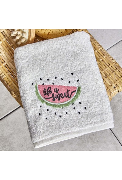 Karaca Home Watermelon Nakışlı Havlu 30X50 cm Karaca Home Watermelon Nakışlı Havlu 30X50 cm
