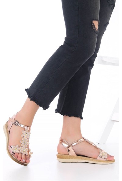 Salus Bakır Rugan Sandalet