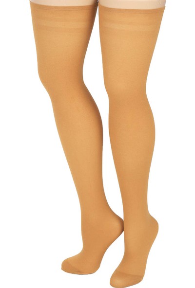 Penti Öğretmen Kalın Jartiyersiz Çorap | Ten