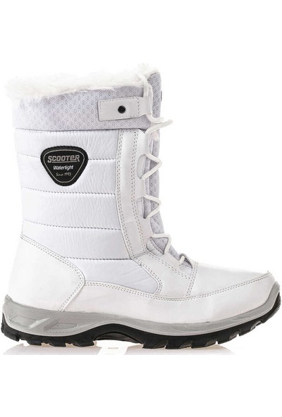 Scooter Su Geçirmez Beyaz Kadın Kar Botu Z5552TB Scooter Su Geçirmez Beyaz Kadın Kar Botu Z5552TB
