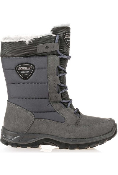 Scooter Su Geçirmez Gri Kadın Kar Botu Z5552TG
