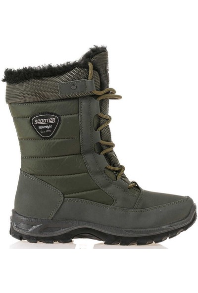 Scooter Su Geçirmez Haki Kadın Kar Botu Z5552TH Scooter Su Geçirmez Haki Kadın Kar Botu Z5552TH