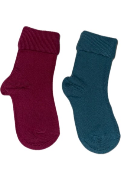 Tiny Touch 2'li Düz Pamuk Çocuk Çorap