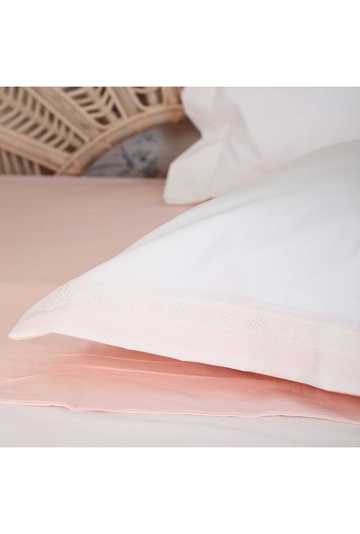 Pamuk 2 Li Yastık Kılıfı Bebe Pembe