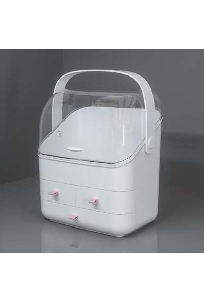 3 Katmanlar Makyaj Kozmetik Takı Organizatör Ekran Kutusu Büyük Kapasiteli Su Geçirmez Kılıf Çekmece Masaüstü Güzellik Depolama Tutucu | Makyaj Organizatörleri 3 Katmanlar Makyaj Kozmetik Takı Organizatör Ekran Kutusu Büyük Kapasiteli Su Geçirmez Kılıf Çekmece Masaüstü Güzellik Depolama Tutucu | Makyaj Organizatörleri