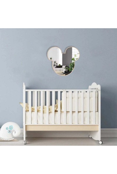 İmpivo Miki Aynalı Pleksi Çocuk Odası Duvar Dekoru