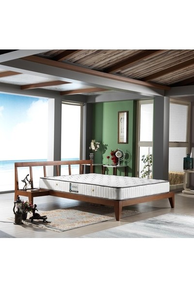 Bera Yatak Viloft Sabit Pedli Full Ortopedik Yaylı Yatak