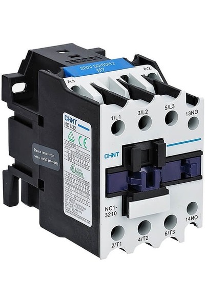 Chint 221355 NC1-1210 220V Ac Bobinli 3 Kutuplu Kontaktör, 5,5kw, 12A (Ac-3), 1na Yardımcı Kontaklı 11,90 Chint 221355 NC1-1210 220V Ac Bobinli 3 Kutuplu Kontaktör, 5,5kw, 12A (Ac-3), 1na Yardımcı Kontaklı 11,90