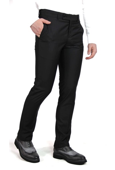 Intersivin Slim Fit Siyah Erkek Kumaş Pantolon Intersivin Slim Fit Siyah Erkek Kumaş Pantolon