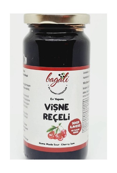 Bagali Şekersiz Vişne Reçeli 300 gr Bagali Şekersiz Vişne Reçeli 300 gr