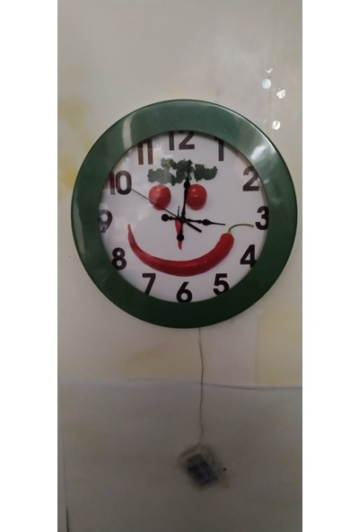Ledli Işıklı Metal Mutfak Aşçı Ofis Salon Duvar Saati Aplik Gece Lambası 36 cm Ledli Işıklı Metal Mutfak Aşçı Ofis Salon Duvar Saati Aplik Gece Lambası 36 cm