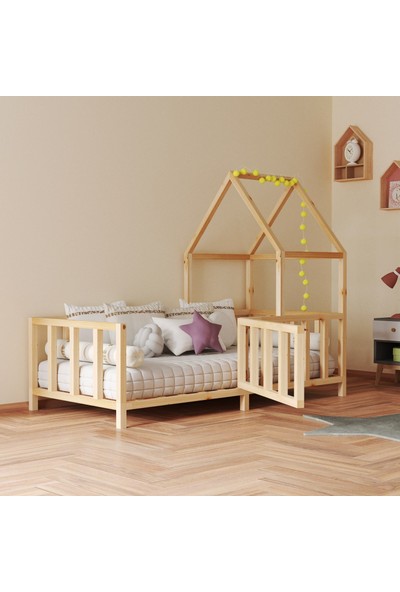 Zerka Concept Sarmaşık Doğal Ahşap Montessori Çocuk Karyola Ithal Çam 90 x 190 cm Zerka Concept Sarmaşık Doğal Ahşap Montessori Çocuk Karyola Ithal Çam 90 x 190 cm