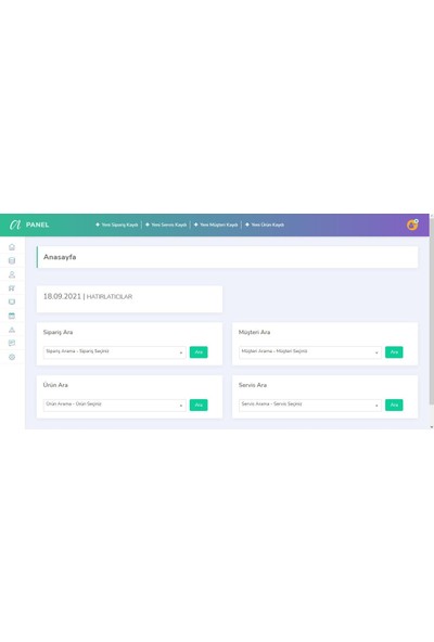 Web Site Fabrikası Teknik Servis Programı
