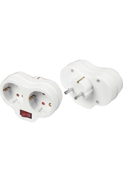 Viko Ikili Anahtarlı Topraklı Fiş Priz Viko Ikili Anahtarlı Topraklı Fiş Priz