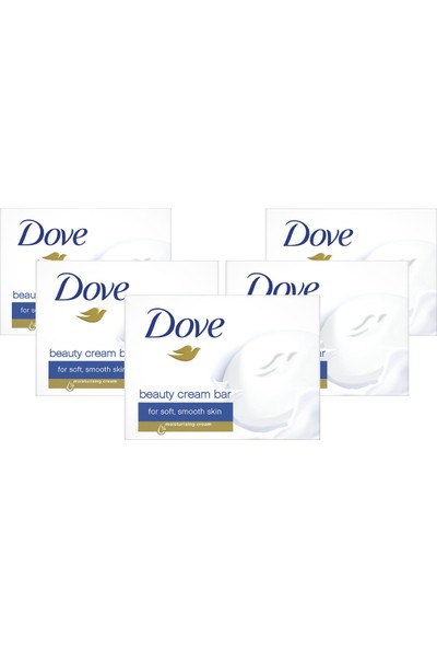 Dove Katı Sabun Güzellik Sabunu Yumuşak Ve Pürüssüz Ciltler Için 100 Gr X5